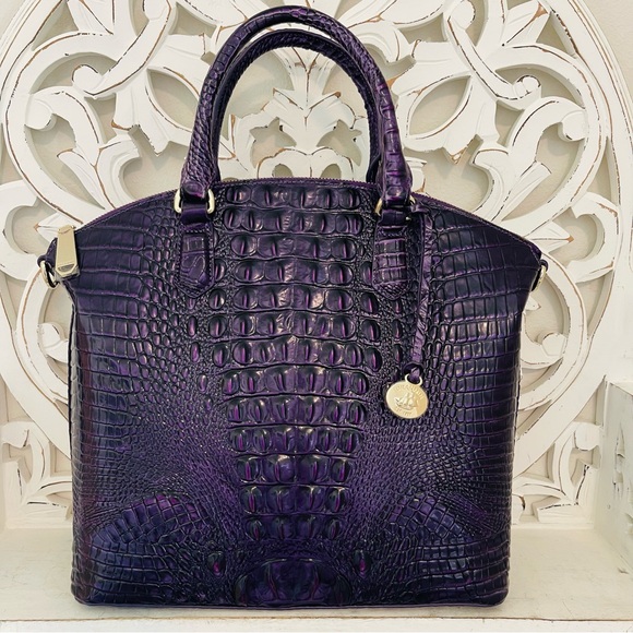 Brahmin | Bags | Brahmin Large Duxbury Ultraviolet Solid Purple ...